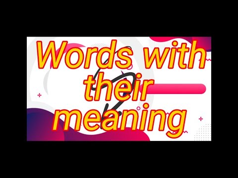 difficult words with their meaning for competitive examination