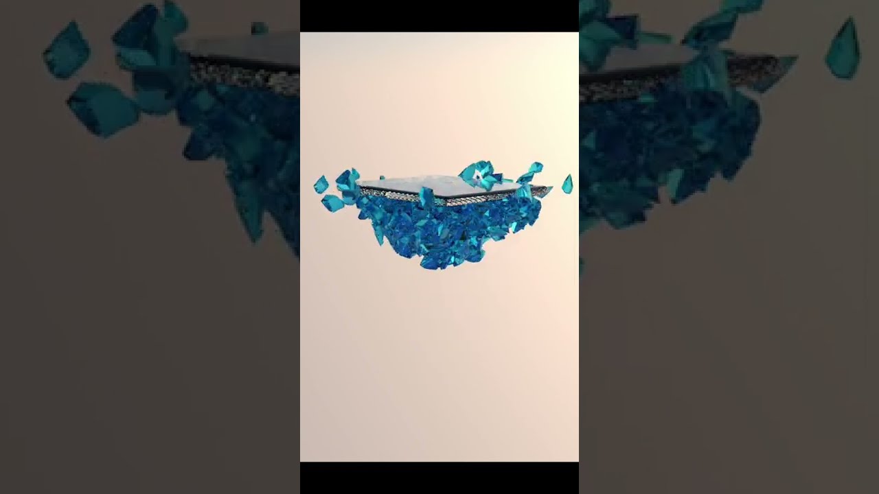 Reverse Gravity Example with Voronoi Fracture #Shorts