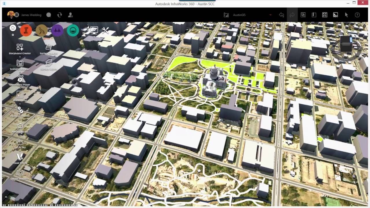 Navigating an InfraWorks 360 Model