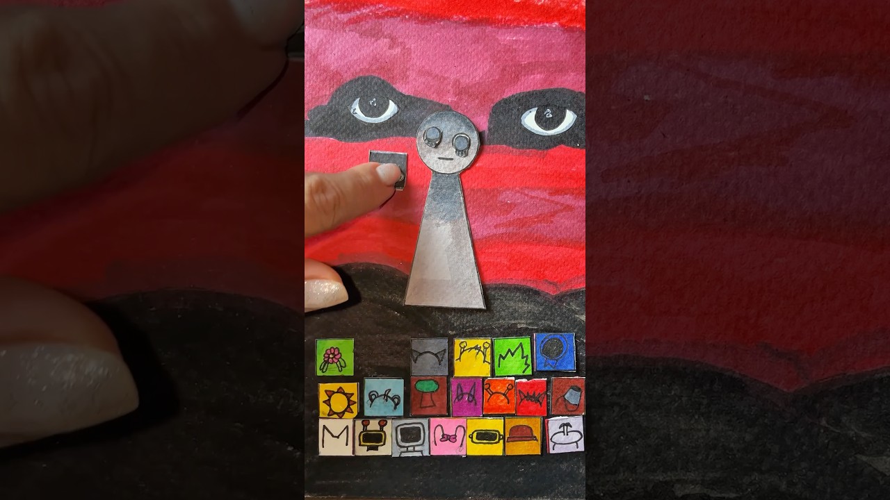 I Make Game Sprunki Incredibox on Paper🔥✨ #short #shorts #sprunki #incredibox #game #paper