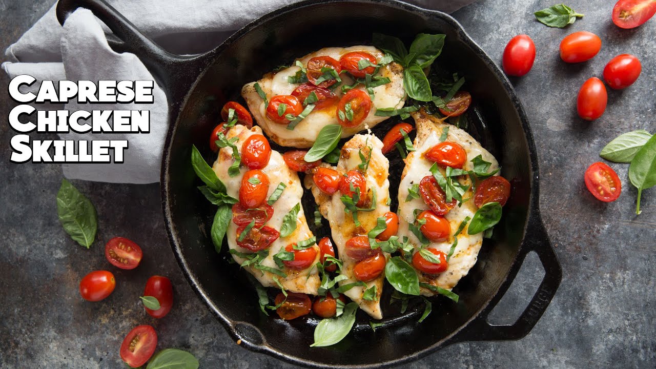Easy Chicken Caprese Skillet | 20 Minute Keto Dinner Recipe