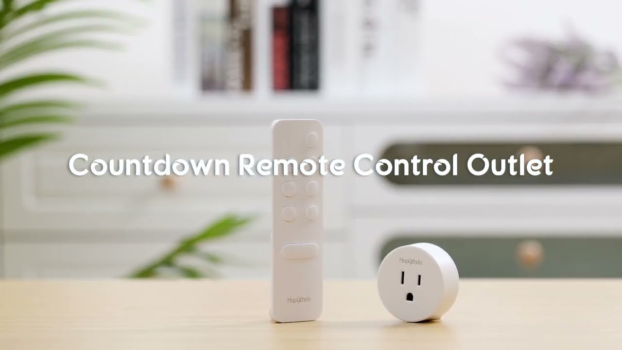 Wireless remote control outlet switch with countdown function