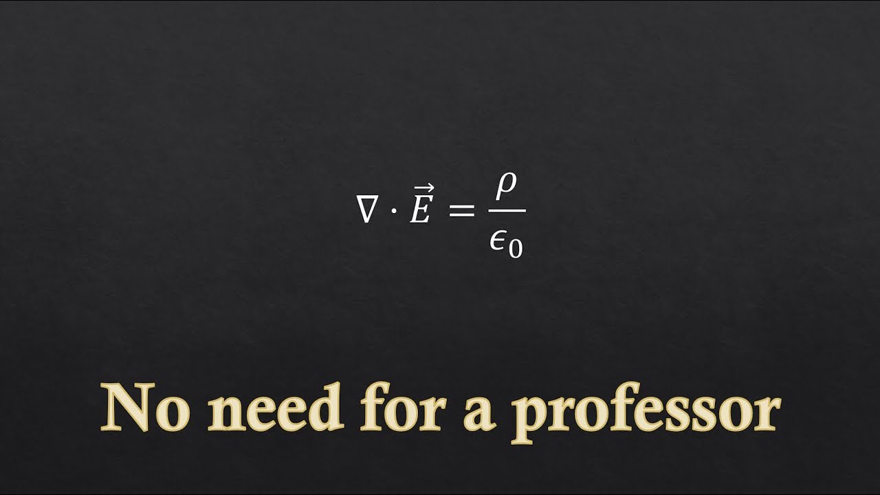 Four Maxwell's equations - [1] Gauss's law