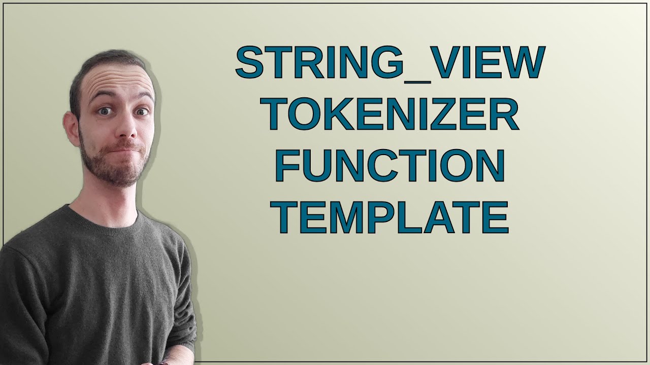 Codereview: string_view tokenizer function template