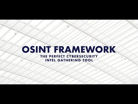 OSINT Framework | How to Use OSINT framework
