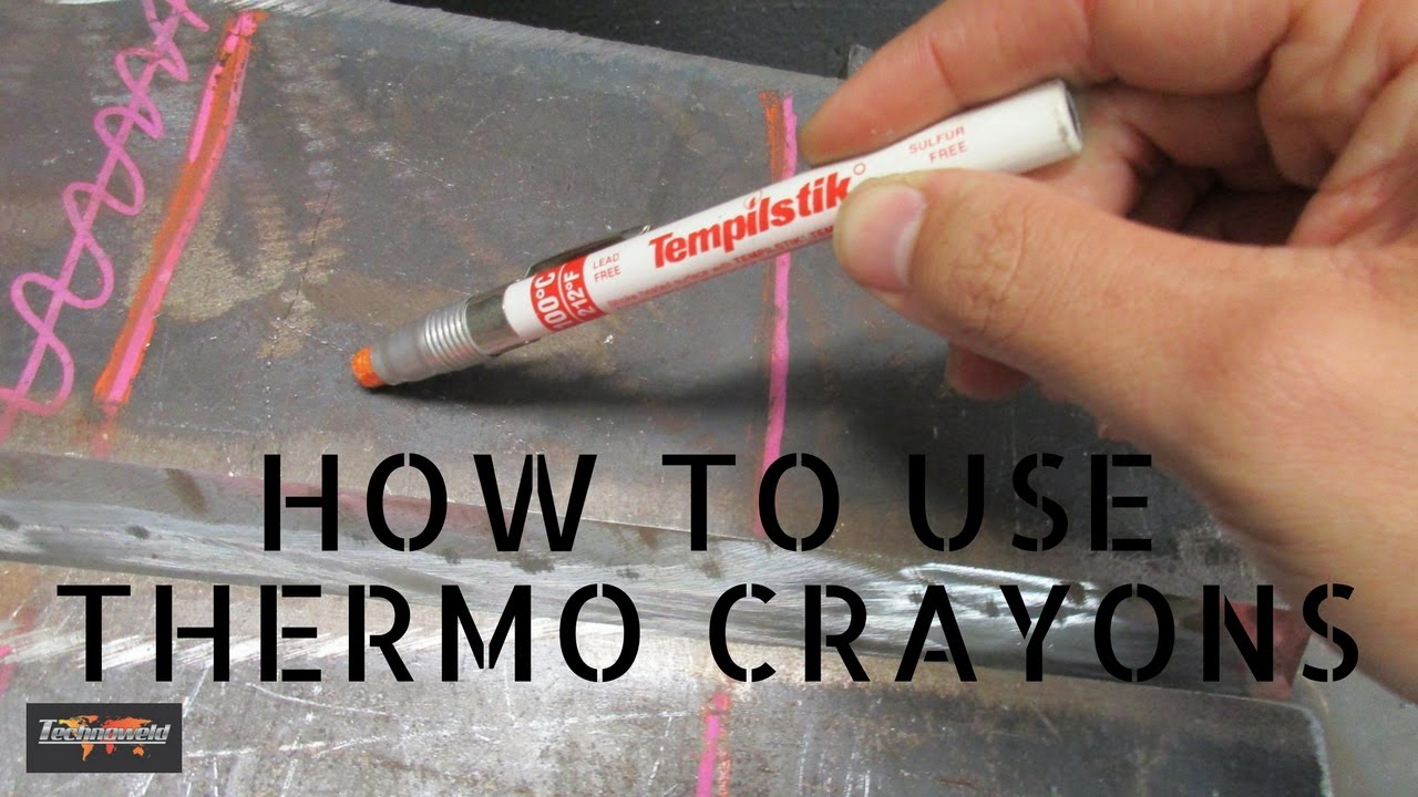 Welding preheat measurement - How to use Thermo crayons