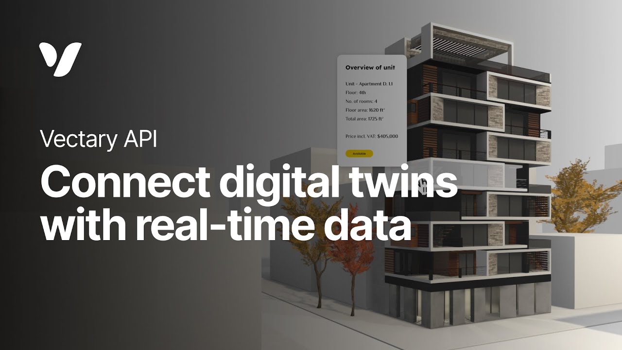 Connect digital twins with real-time data | Vectary API