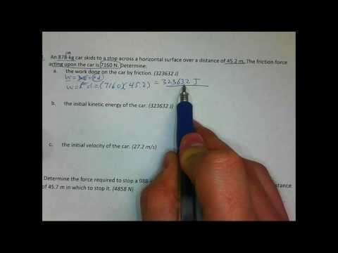 Solved Examples: Work Energy Theorem Video Lecture - JEE
