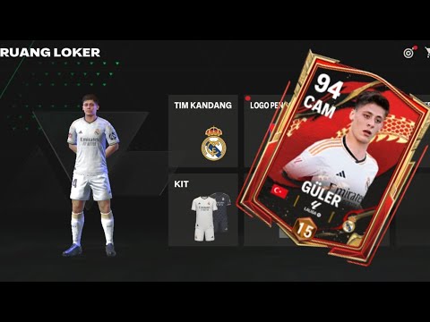 Review ARDA GULER FC Mobile CAM OVR 94 Lv 15