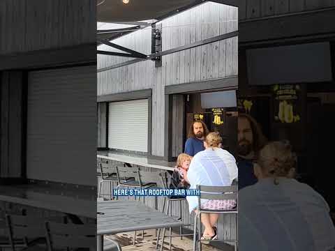 Check out the rooftop bar at this Jellystone Park! #clays #Ohio #campground #camping #bar