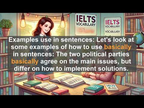 IELTS 6.5 Vocabulary Lesson: Basically - Meaning, Common errors, Synonyms and Antonyms
