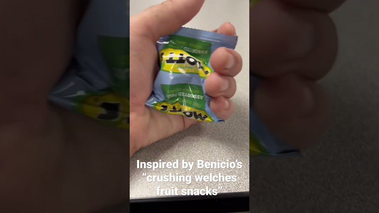 Social experiment: crushing Mott’s fruit snacks