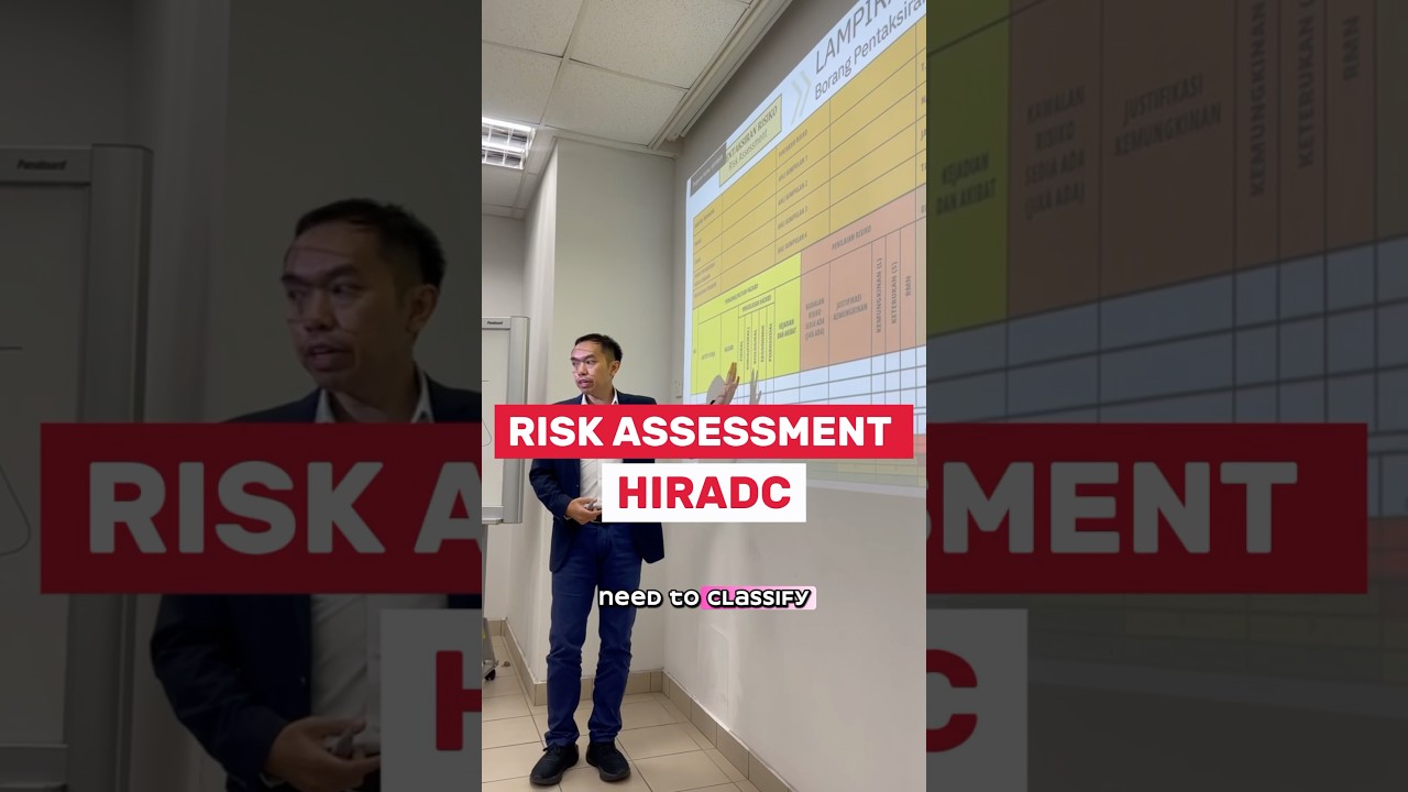 Risk Assessment with new format. HIRADC ISO 45001 OHSMS. #HIRARC #HIRADC #riskassessment