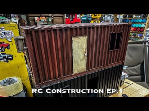 RC Construction Vlog, Ep 1, Dozer Dirt Work, Printing Scale Stuff, Weathering a Shipping Container