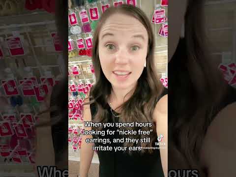 Something’s not right! Plastic post earrings are the best option for sensitive ears.