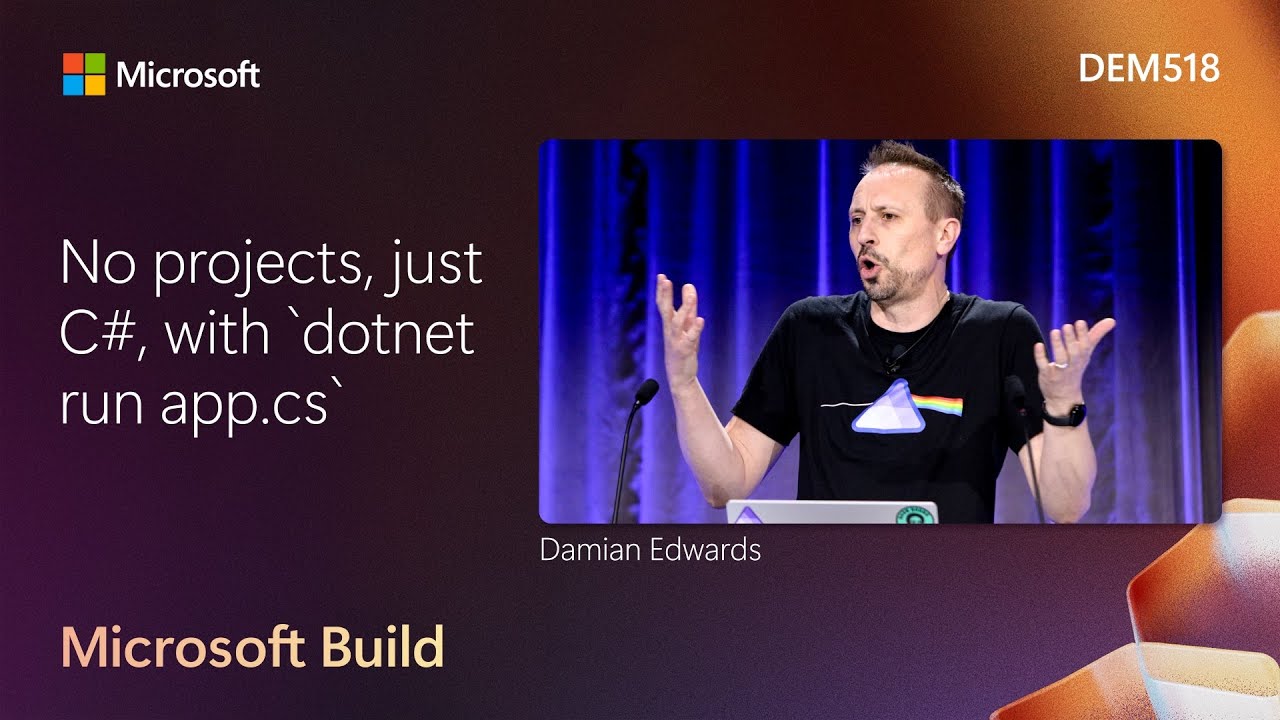 No projects just C# with `dotnet run app.cs` | DEM518