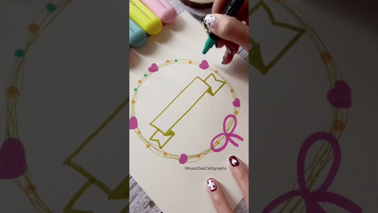 🥰 Terima kasih 668.000 Pengikut💝 #NhuanDaoCalligraphy #Kaligrafi #KaligrafiModern #shorts