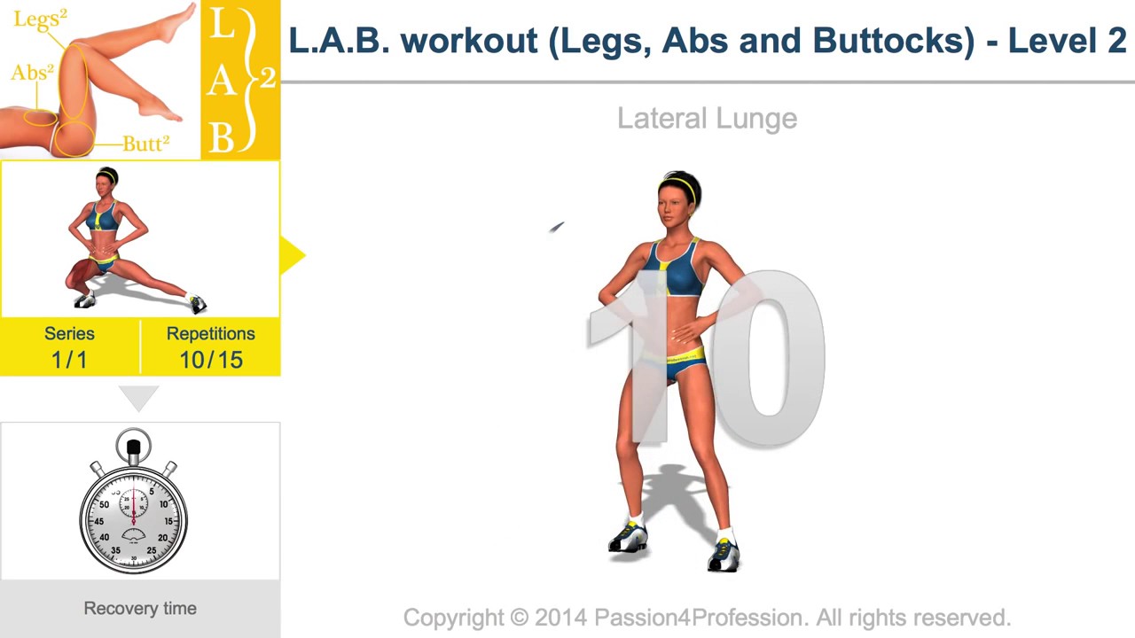 L A B  workout Legs, Abs and Buttocks   Level 2