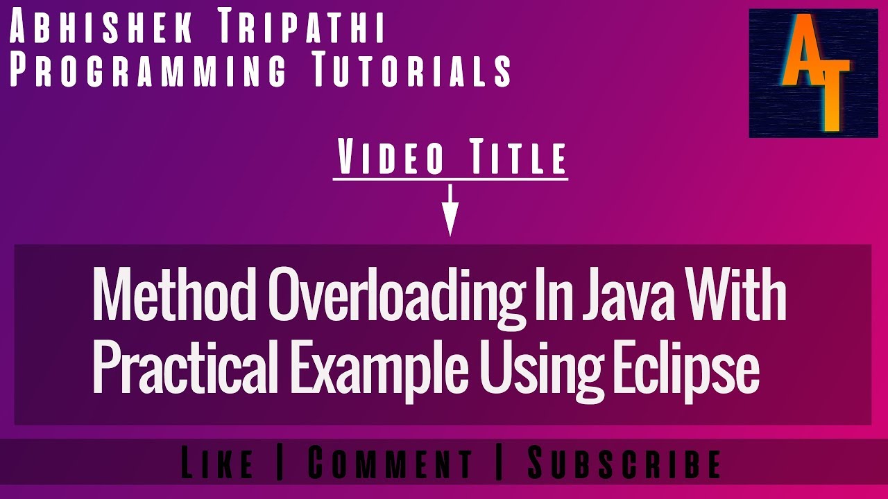 Method Overloading In Java Part-28 # Method Overloading In Java With Example