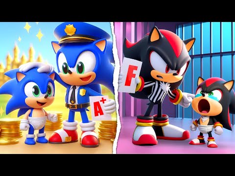 POLICE SONIC vs SHADOW PRISONER FAMILY! Who Is Better? | Sonic The Hedgehog 3 Animation