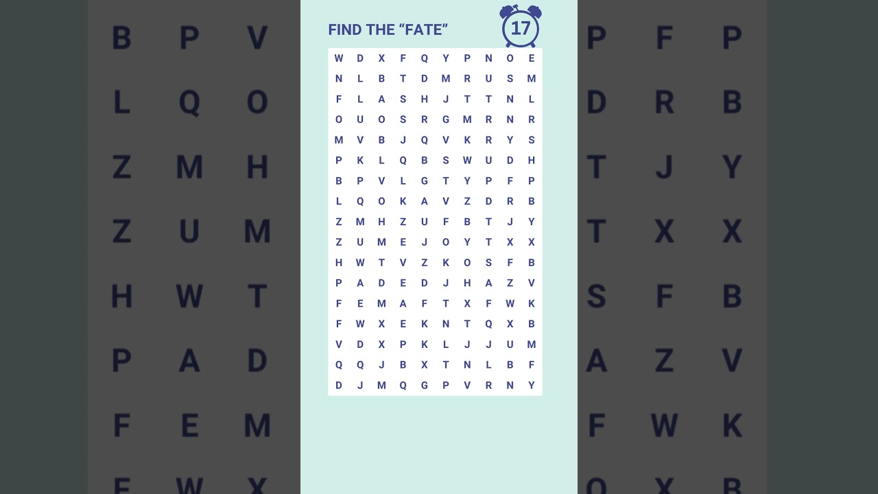 CAN YOU FIND THE WORD? WORD SEARCH No. 22