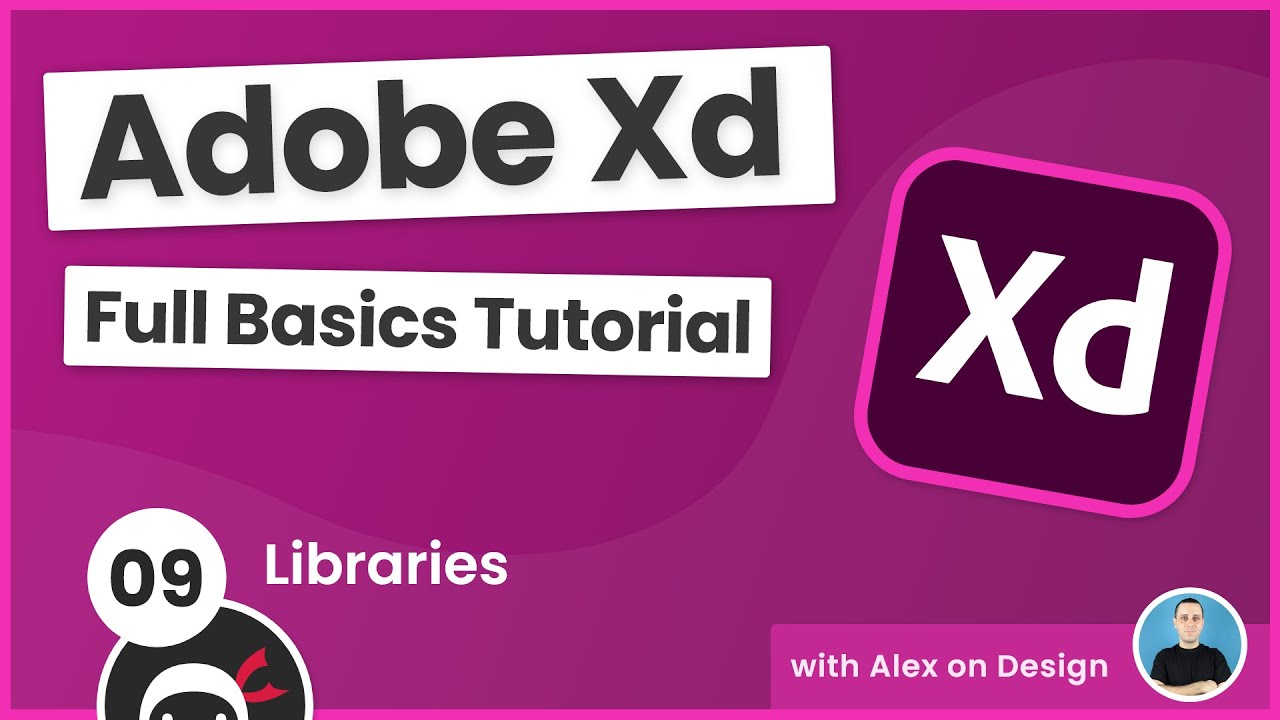 Adobe Xd Basics Tutorial #9 - Libraries