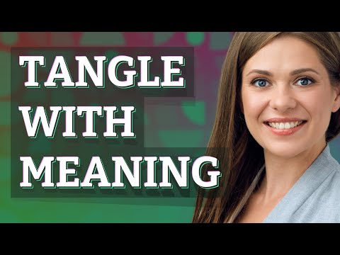 Tangle with | meaning of Tangle with
