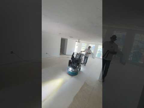 Terrazzo Flooring restoration time lapse… removing old yellow polish #polish #new #video #florida