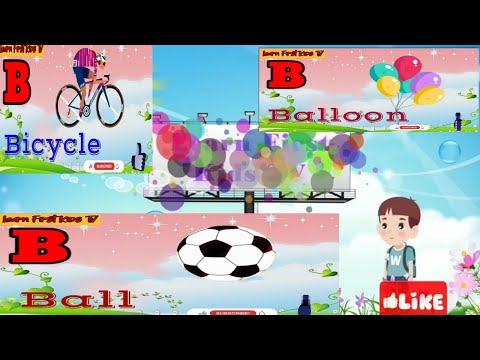 Words That Start with B | Words That Start with Letter B for Ball | Kids Learning Videos
