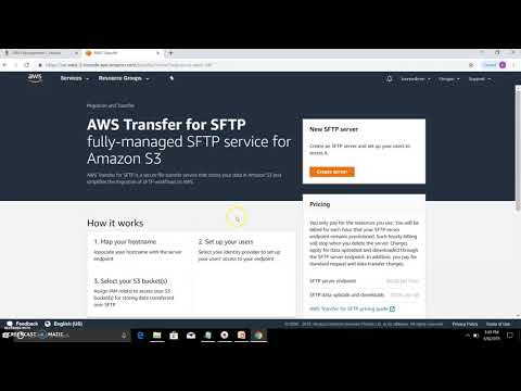 AWS | Tutorials ON AWS transfer for SFTP BY KAVYASHREE