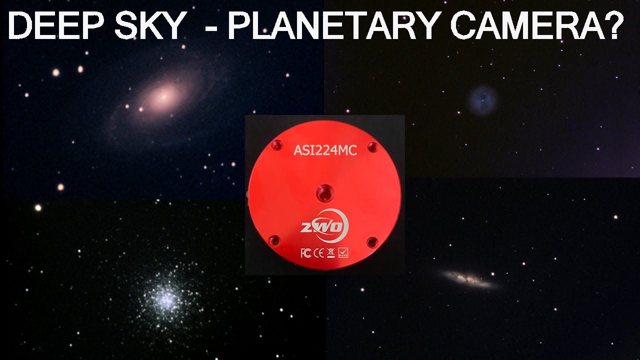 Deep Sky Imaging with a ZWO ASI 224MC Planetary Astro Camera