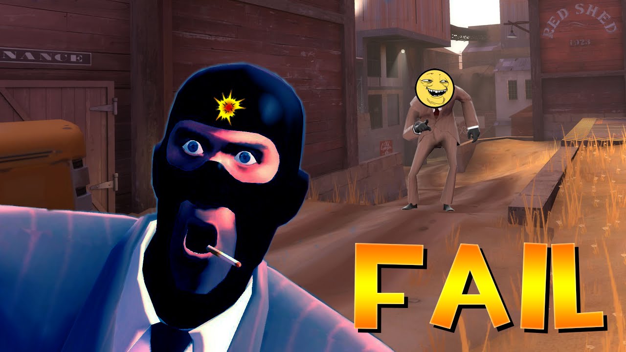 TF2 fail - Longest backstab stalking ever !