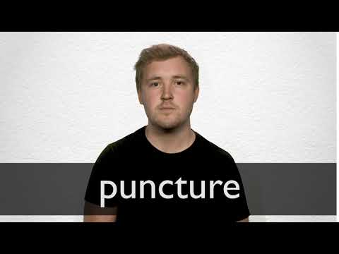 PUNCTURE definition and meaning | Collins English Dictionary