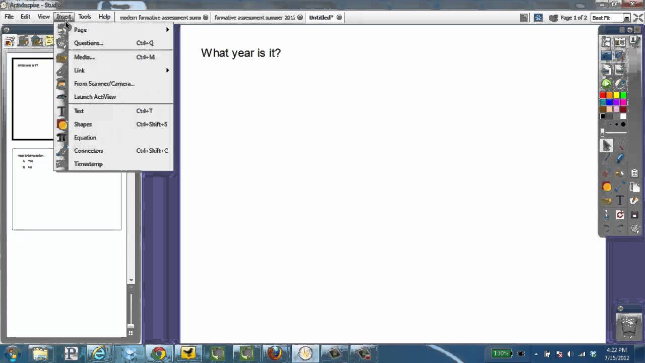 Adding and Editing Questions