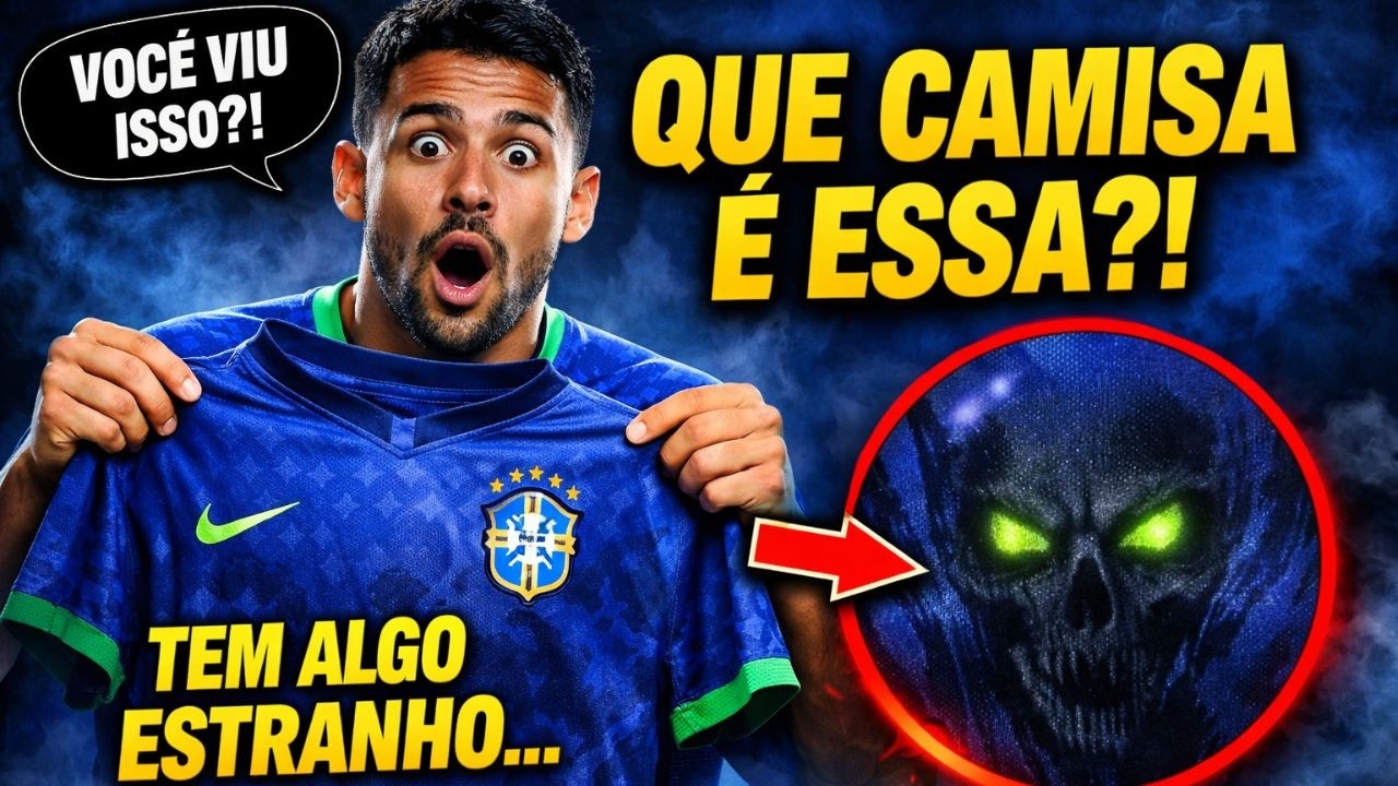 😱 Nova camisa azul da Seleção vaza com temática sombria e detalhe polêmico que divide torcedores