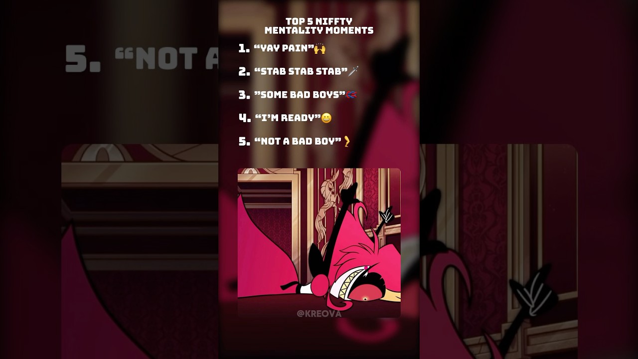 Top 5 Niffty Mentality #shorts #hazbinhotel #niffty #edit #top5 #moments