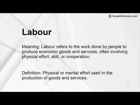 Labour Meaning