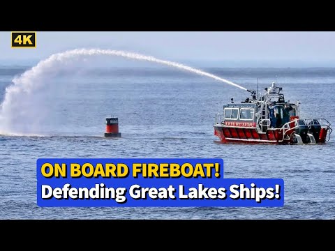 ⚓️ Fireboat Unleashed to Protect Great Lakes Ships!