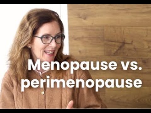 The difference between perimenopause and menopause