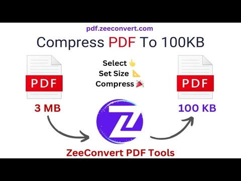 Compress PDF To 100KB Online - PDF keise compress kare - Reduce PDF Size