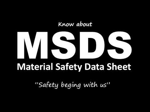 Health & Safety | MSDS | Material Safety Data Sheet | SDS