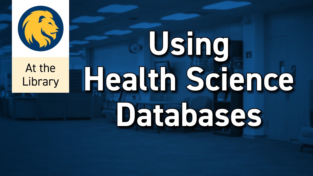 Using Health Science Databases | Workshop