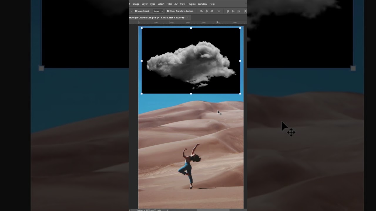Photoshop 2025 Cloud Brush Tutorial: Create Stunning Clouds in Minutes! #jvpixeldesign #photoshop