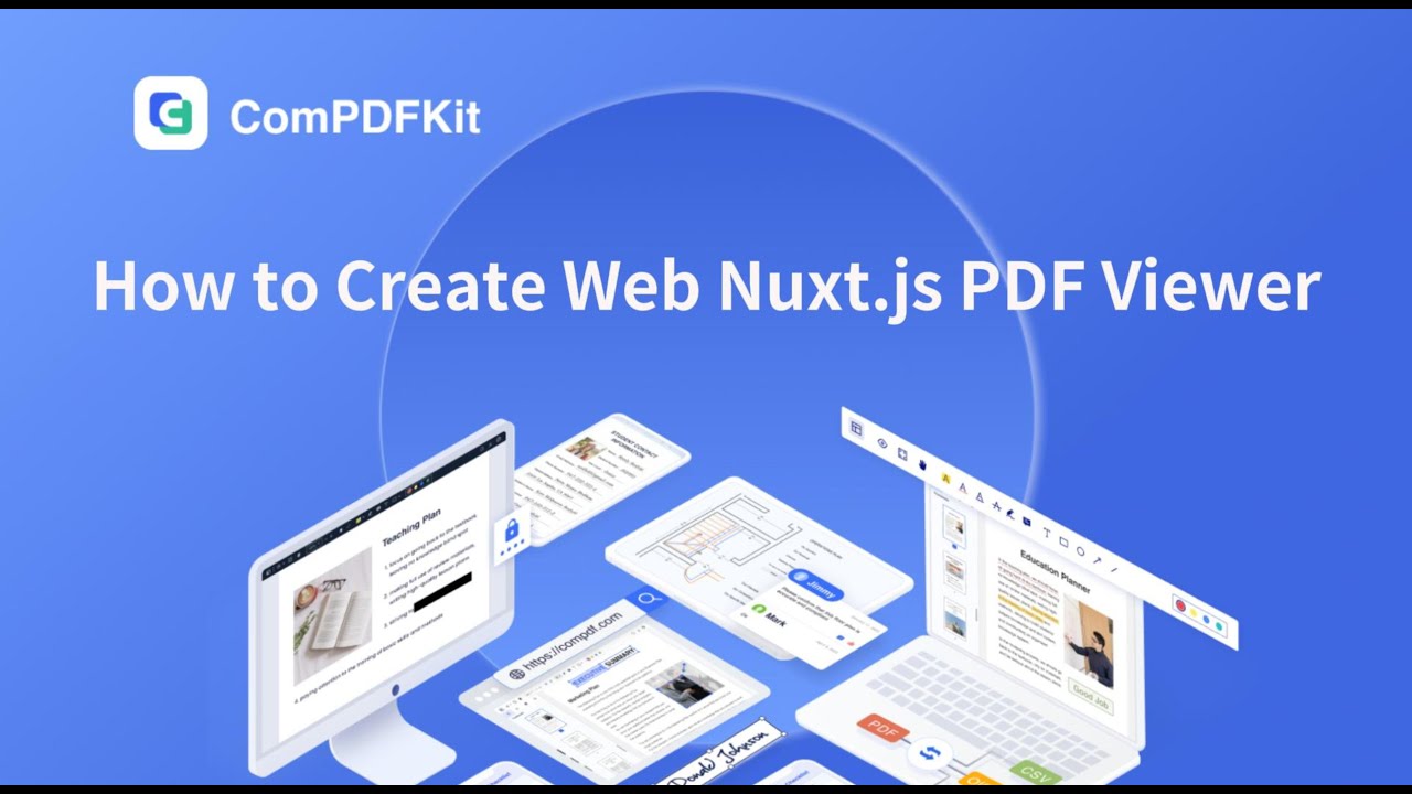 How to Create Web Nuxt.js PDF Viewer/Reader | ComPDFKit PDF SDK