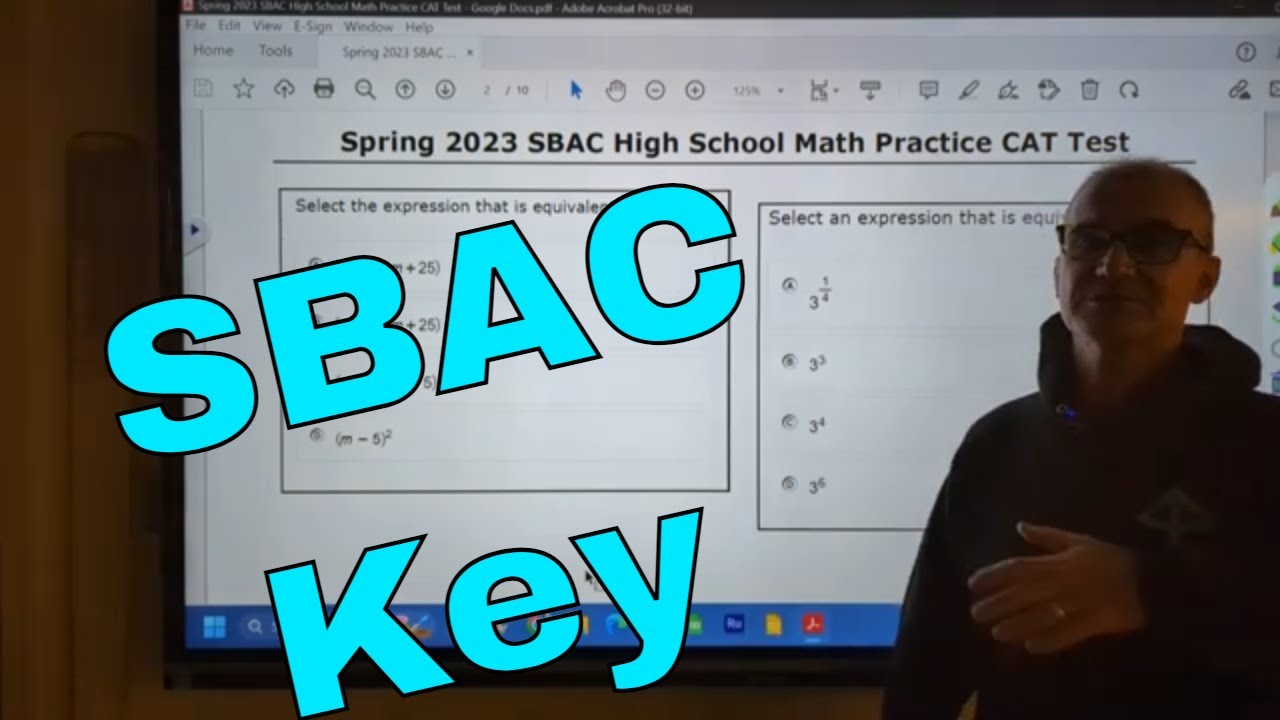 SBAC Practice Test, Walk Through of a Smarter Balanced Exam