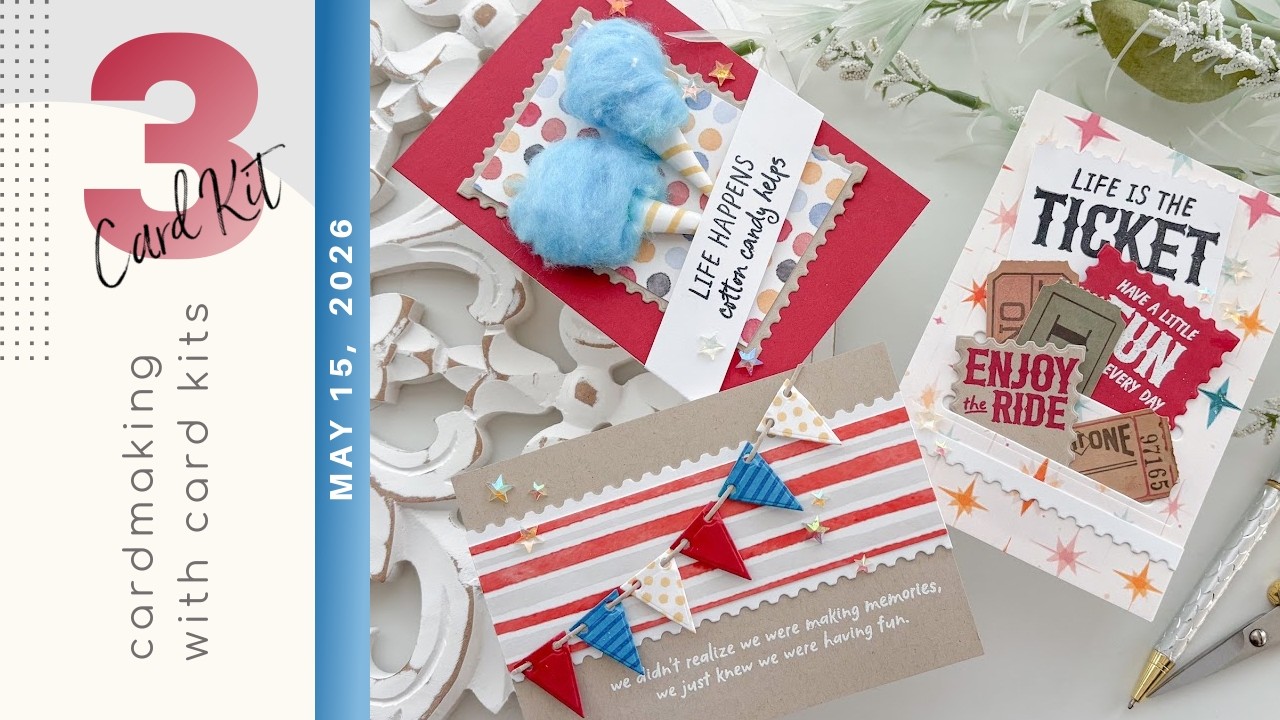 3 Playful Carnival Cards You Need To Try! | Simon Says Stamp June 2026 Card Kit Step Right Up