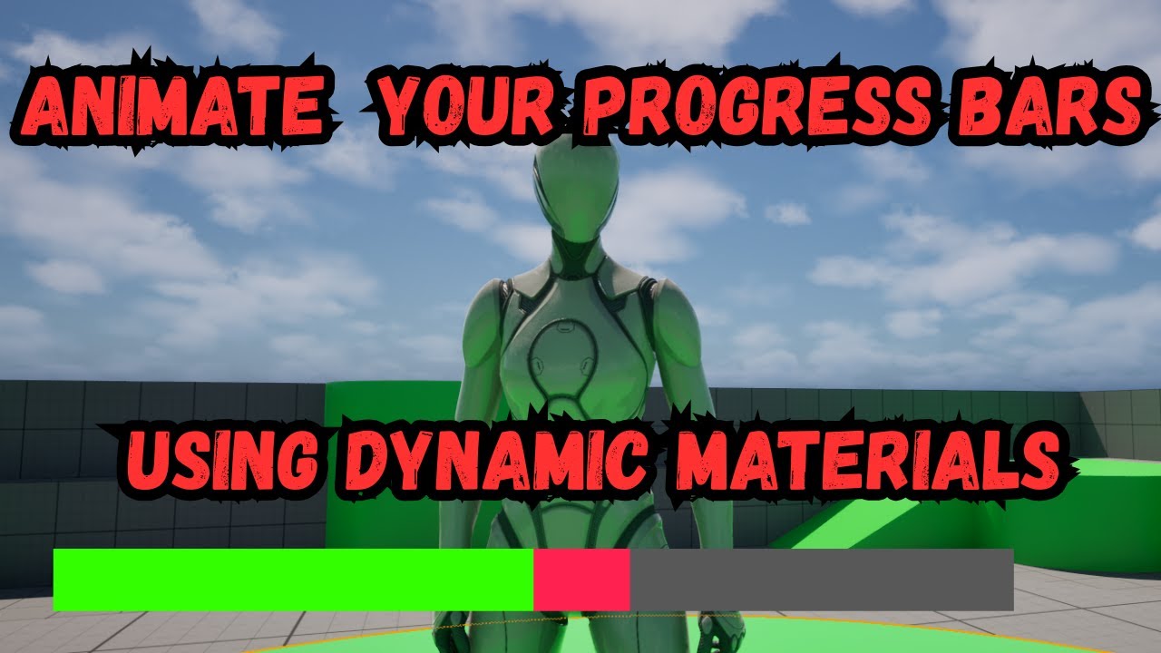 Animate Progress bar using Dynamic Material Unreal Engine 5
