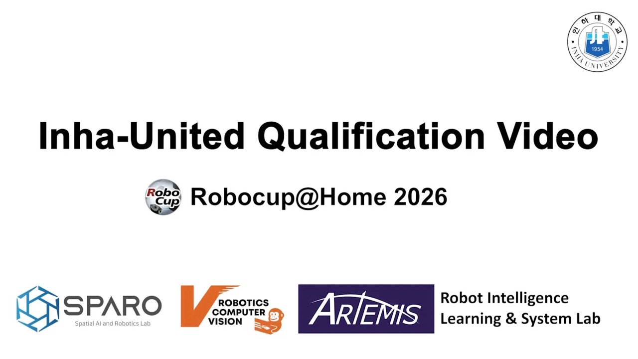 Inha-United Robocup@Home 2026 Qualification Video