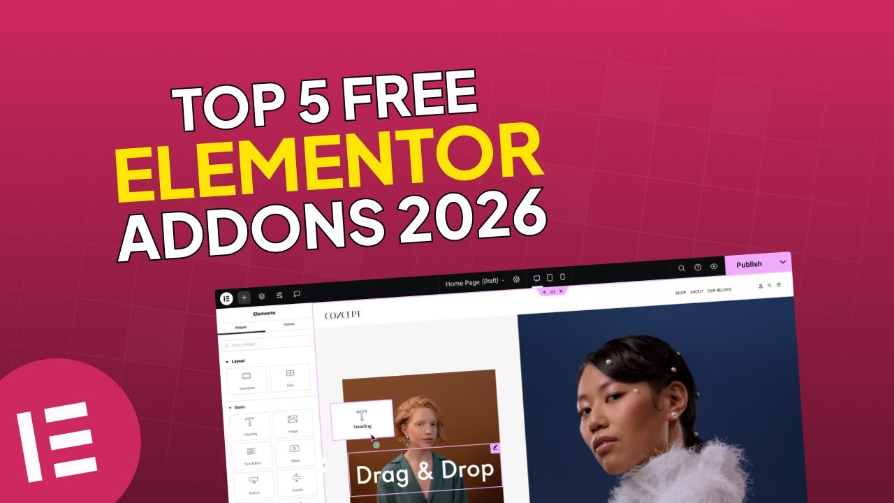Top 5 FREE Elementor Addons 2026