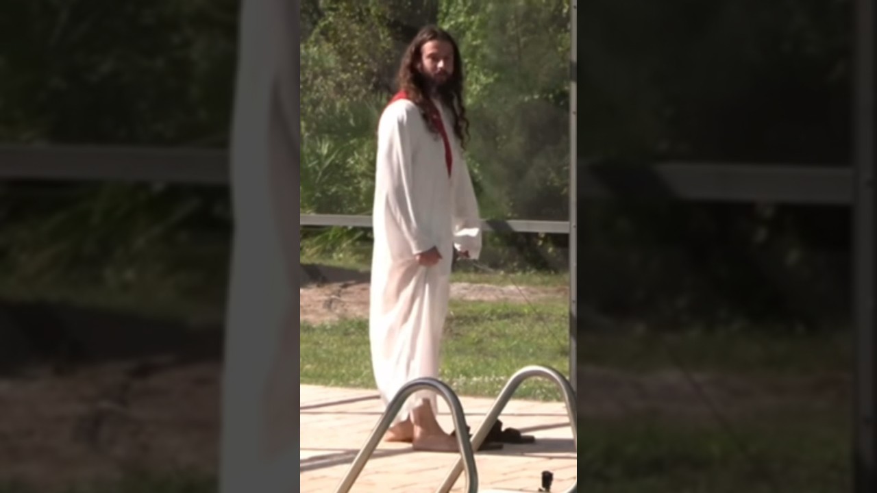 Jesus Forgot He Could Walk On Water, Cannonball! #jesus #meme #comment #tiktok #shorts